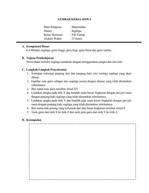 L & k segitiga | PPT