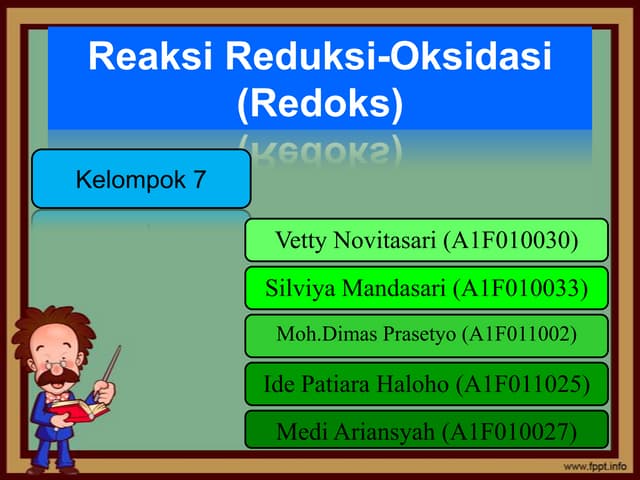 Reaksi redoks | PPTX