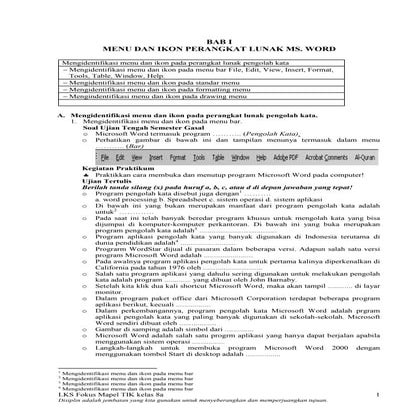 Lks tik 8 smt i | PDF