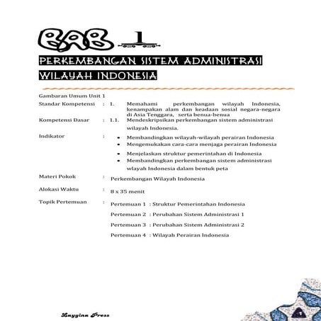 Lks (vi) ips bab 1 | PDF