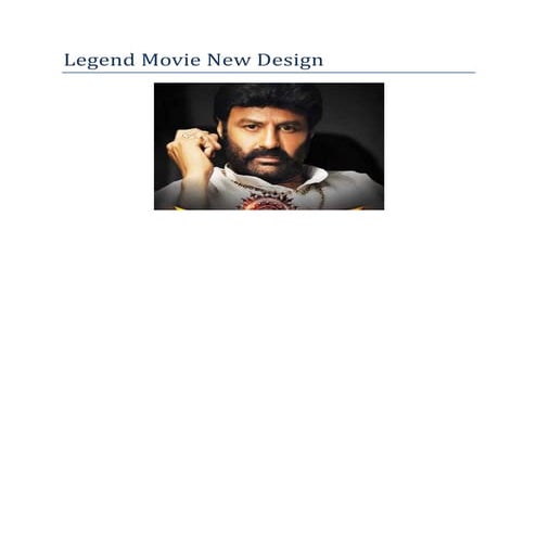 Legend Movie New Design | DOCX
