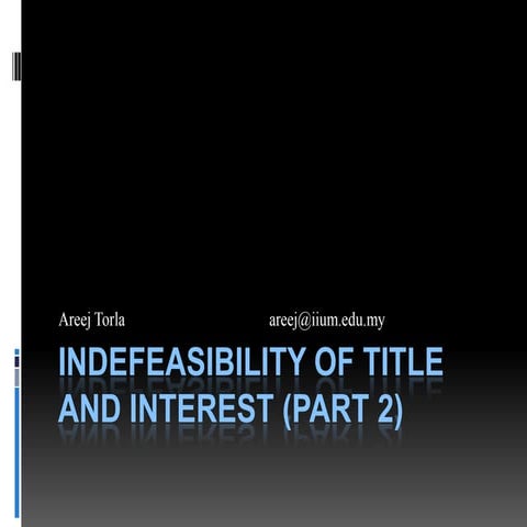 Ll1 slides indefeasibility part 2 | PPT