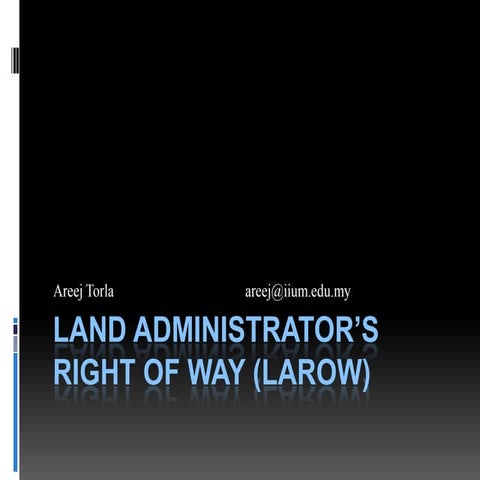 Land law ii (charge general) | PPT