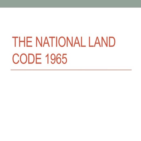Land law ii (charge general) | PPT