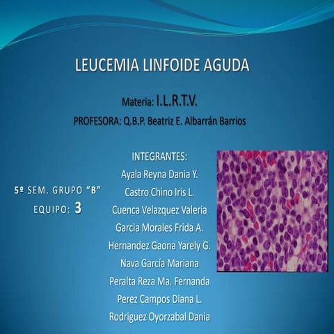 Conoce mas sobre la leucemia | PPTX