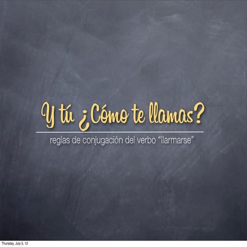 Llamarse | PDF