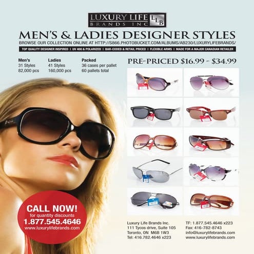 Llb sunglasses-flyer[1] | PDF | Business and Finance