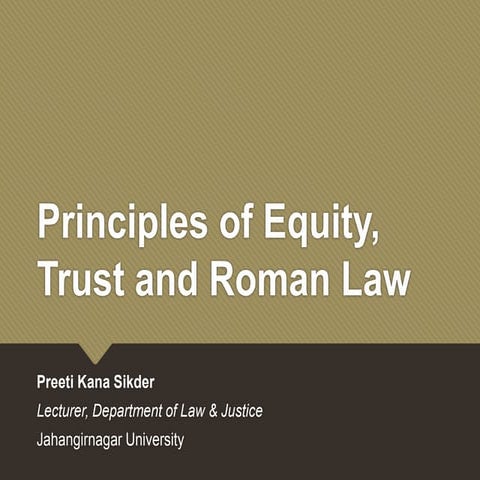 Development of Equity | PPTX