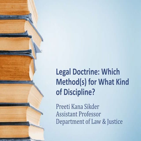 Nature of Legal Doctrine: Axiomatic, Logical and Normative Discipline ...