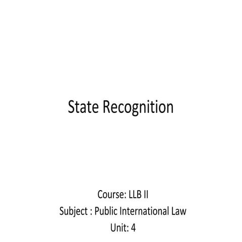 Llb ii pil u 4.1 state recognition | PPT