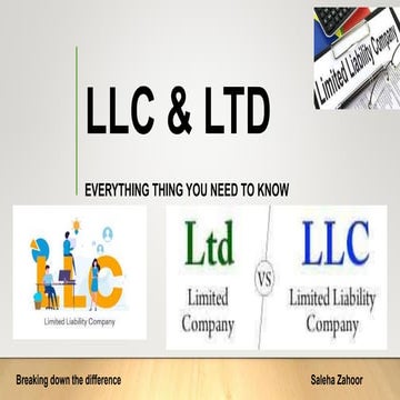 What is the difference between Ltd and LLP? | PPTX