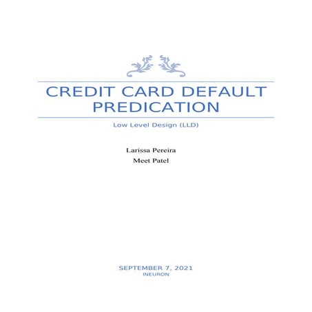 Loan default prediction with machine language | PPTX