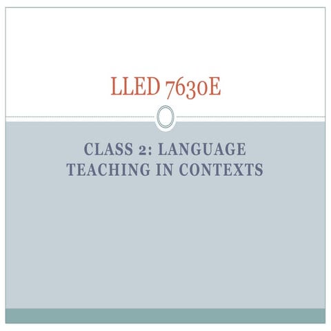 Lled 7630 e class 2 | PPTX