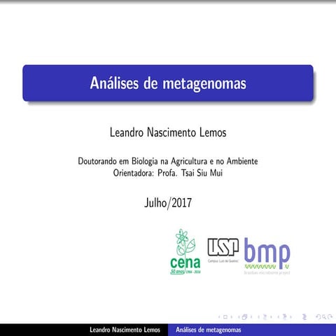 Análises de metagenomas | PDF