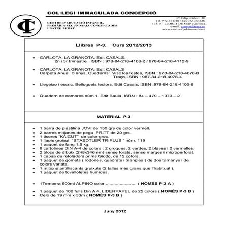 Llibres de text curs 12-13 | PDF