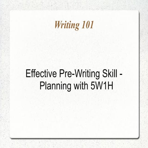 LL Lower Pri - 5w1h | PPT