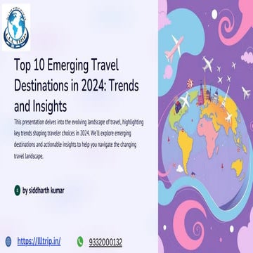 Top 10 Emerging Travel Destinations in 2024: Trends and Insights | PDF