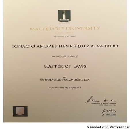 Master of Laws with Specialisation in Corporate and Commercial Law | PDF