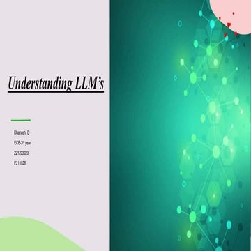 Large Language Model a | PPT