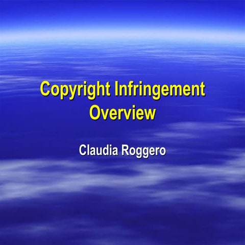 copyright infringement | PPT