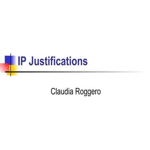 IP justifications | PPT