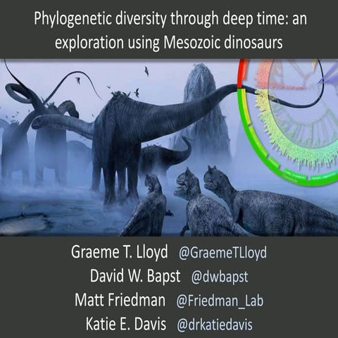 Phylogenetic diversity through deep time: an exploration using Mesozoic ...
