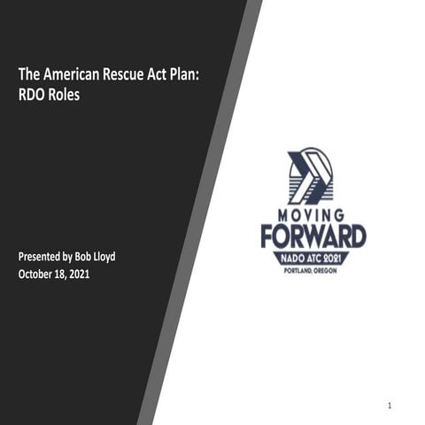 The American Rescue Plan Act: What are the RDO Roles? | PPT