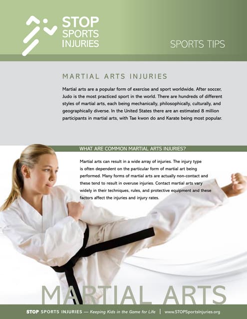 Rasmussen: Common Martial Arts Injuries | PPT | Death, Injury, or ...