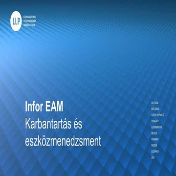 LLP Infor EAM bemutató | PPT