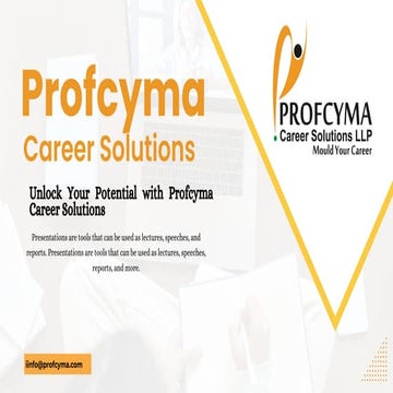 Profcyma Career Solution provides the best Online MBA for working professionals. | PPT