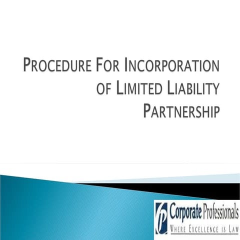 LLP presentation mca | PPT