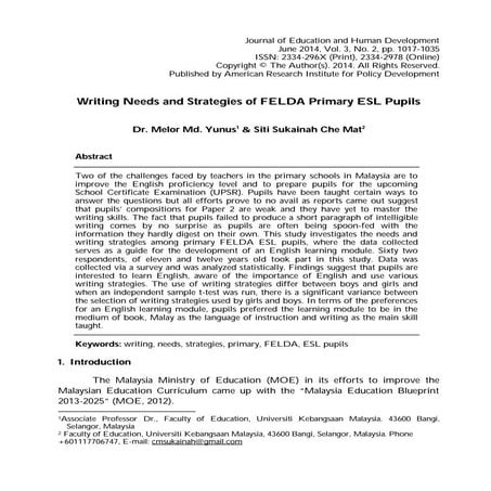 Lls felda writing | PDF