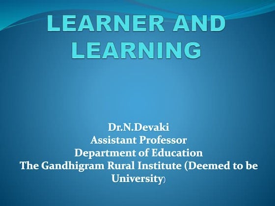 laws of learning .pptx | Education