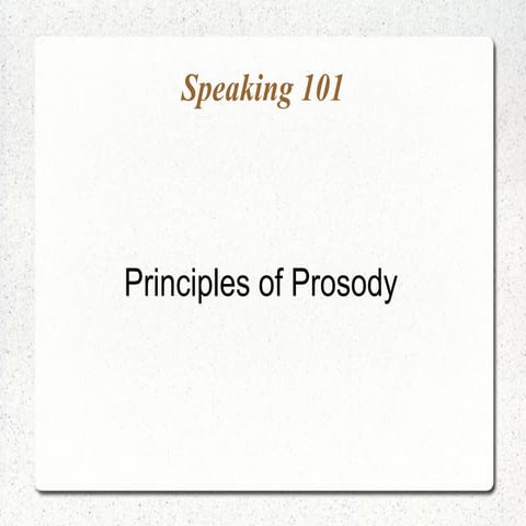 LL Upper Pri D - Prosody | PPT