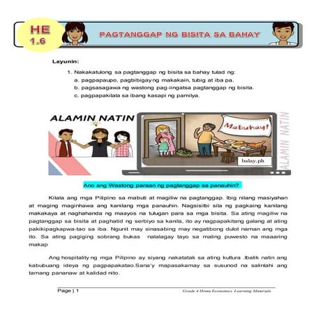 Mga alituntunin ng pamilya | PPTX