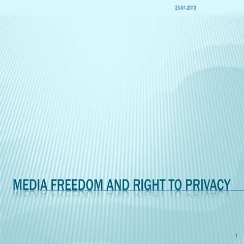 Right to privacy | PPT