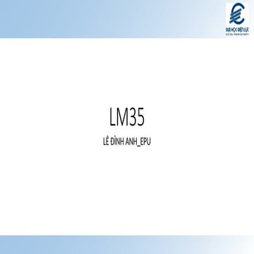 LM35.pptxThis documents product information of lm35 sensor. | PPTX