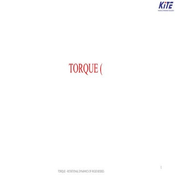 HSC Physics - Torque | PPTX