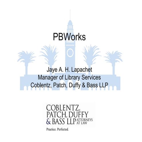 LMA-SF 2010 PBWorks Presentation | PDF