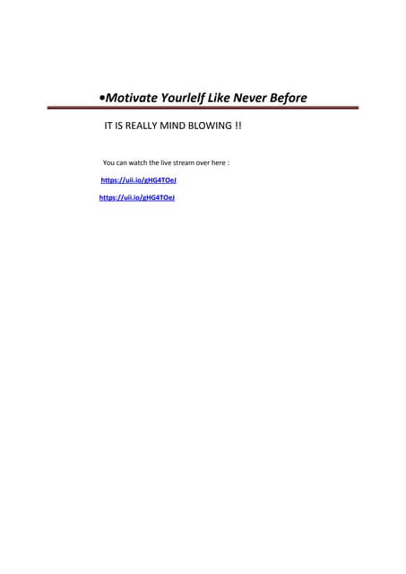 Motivate yourself like never before | DOCX