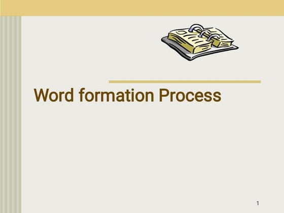 Word formation process | PPT
