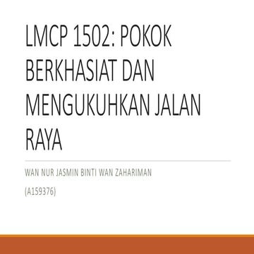 Lmcp 1502 pokok lemuni | PPTX