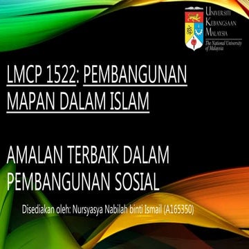 Lmcp 1522 (Pembangunan mapan dalam Islam) | PPT