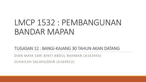 Projek akhir mampan | PPT