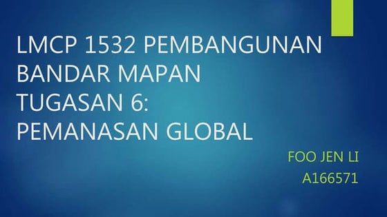 LMCP1522 : Pembangunan Mapan Dalam Islam | PPT