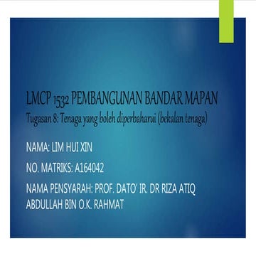 Lmcp 1532 tugasan 8 | PPTX