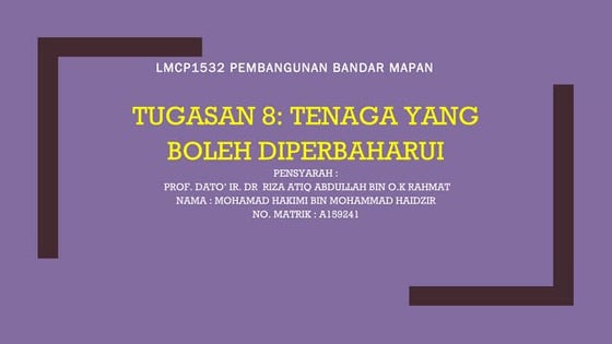 Tugasan 8 (tenaga) | PPT