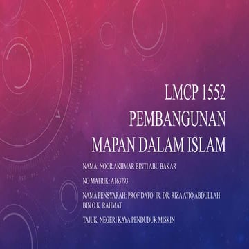 PEMBANGUNAN BANDAR MAPAN TEMERLOH | PPTX