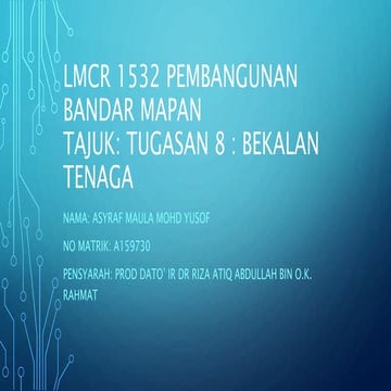 Bekalan tenaga | PPTX