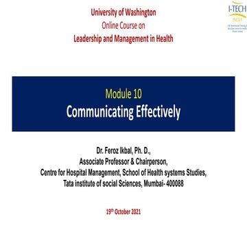 Communicating Effectively | PPT